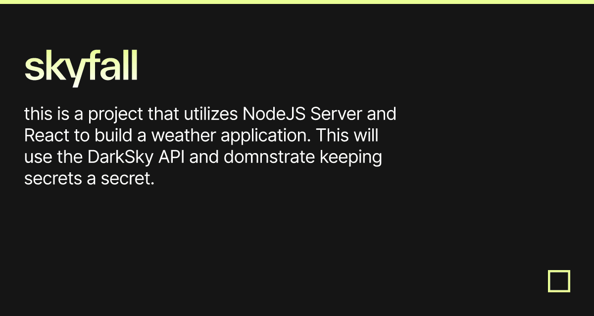 skyfall - Codesandbox