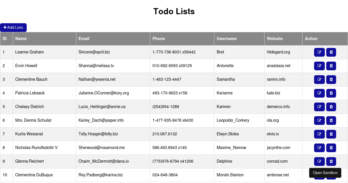 PFB assignment - Codesandbox