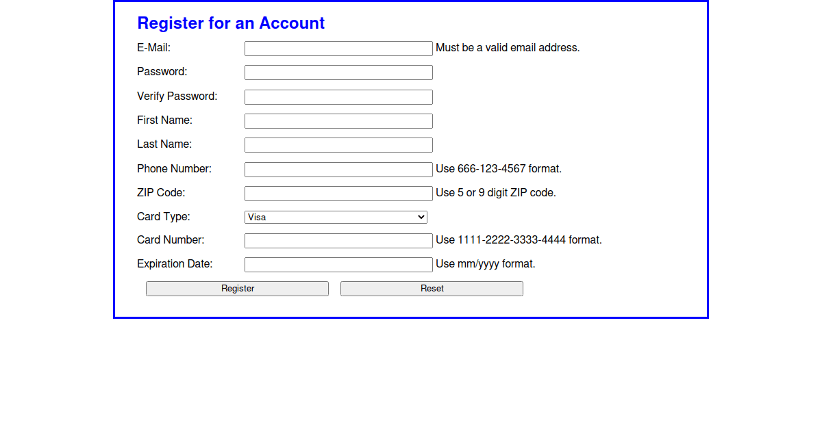 Register for an Account - Codesandbox
