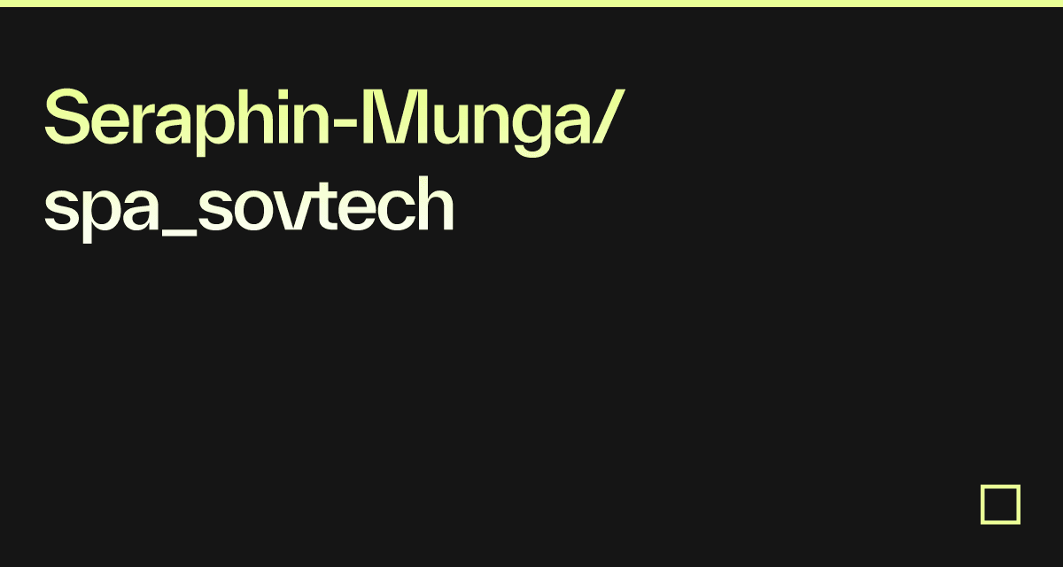 Seraphin-Munga/spa_sovtech - Codesandbox