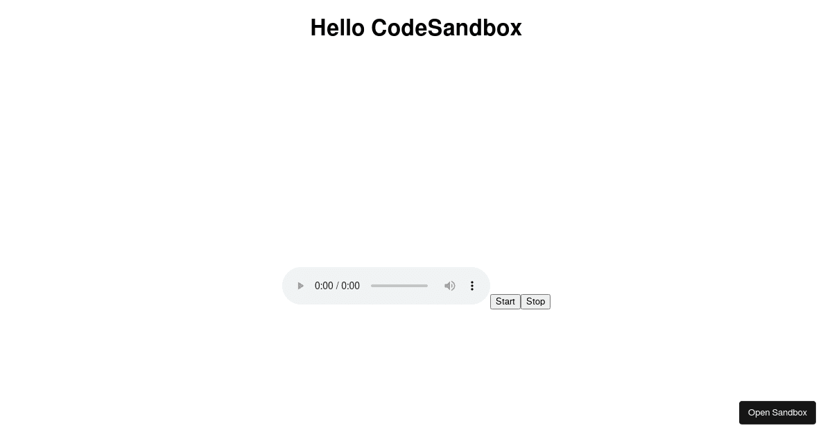 audio-recorder (forked) - Codesandbox