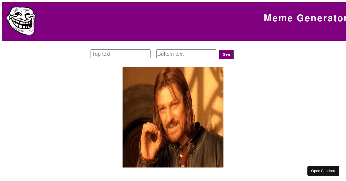 vanilla - Codesandbox