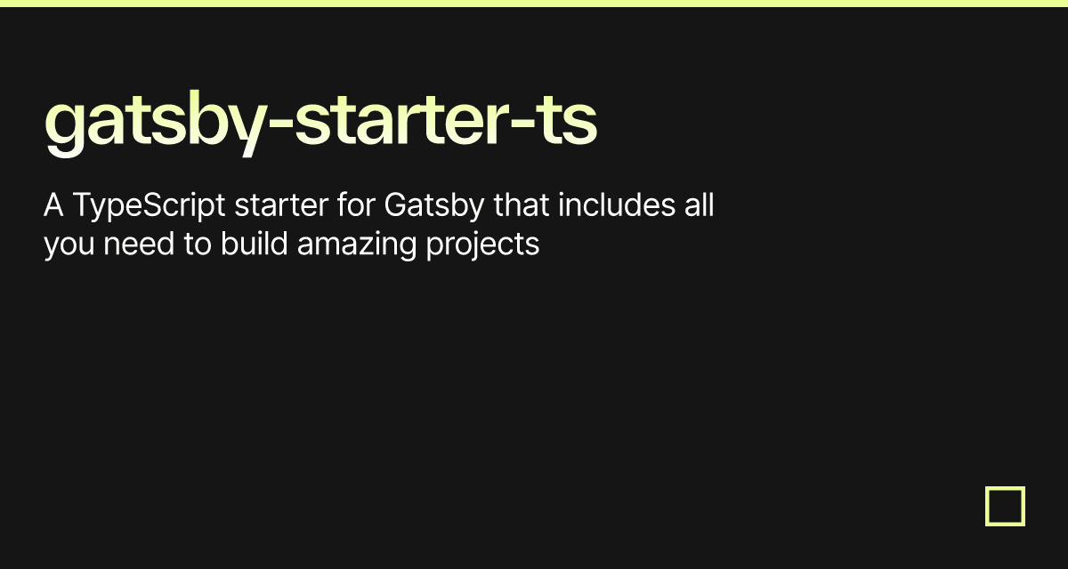 gatsby-starter-ts - Codesandbox
