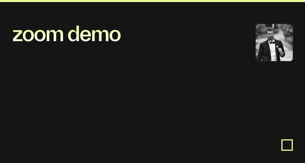 zoom demo - Codesandbox