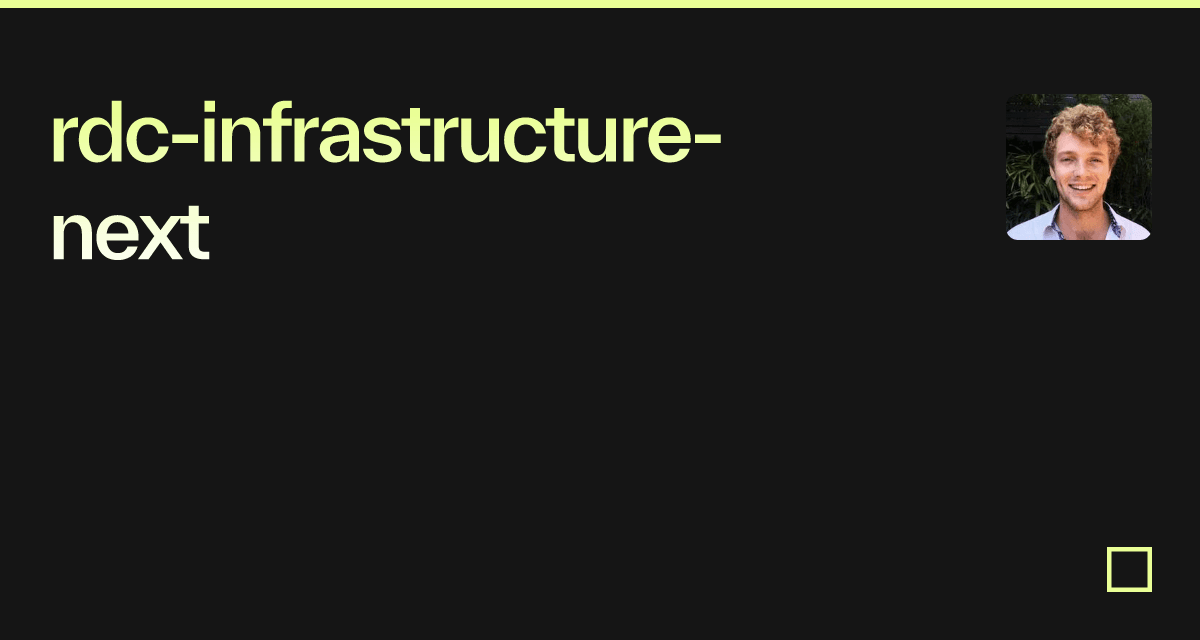 rdc-infrastructure-next - Codesandbox