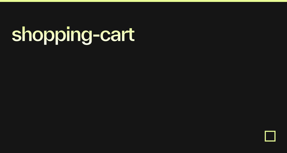 shopping-cart - Codesandbox