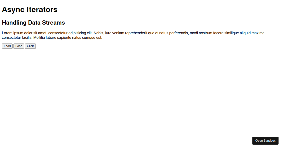 async-iterator - Codesandbox