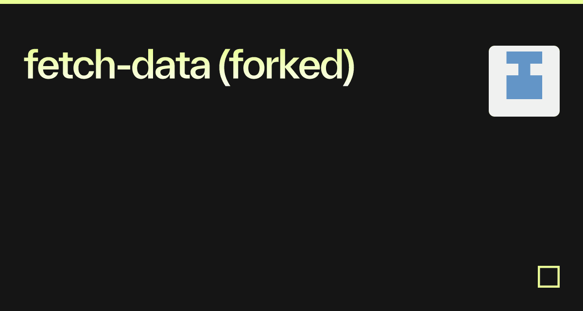 fetch-data (forked) - Codesandbox