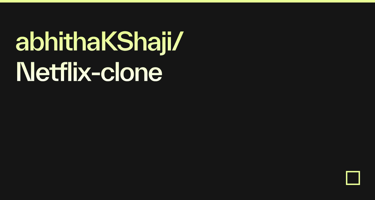 abhithaKShaji/Netflix-clone - Codesandbox