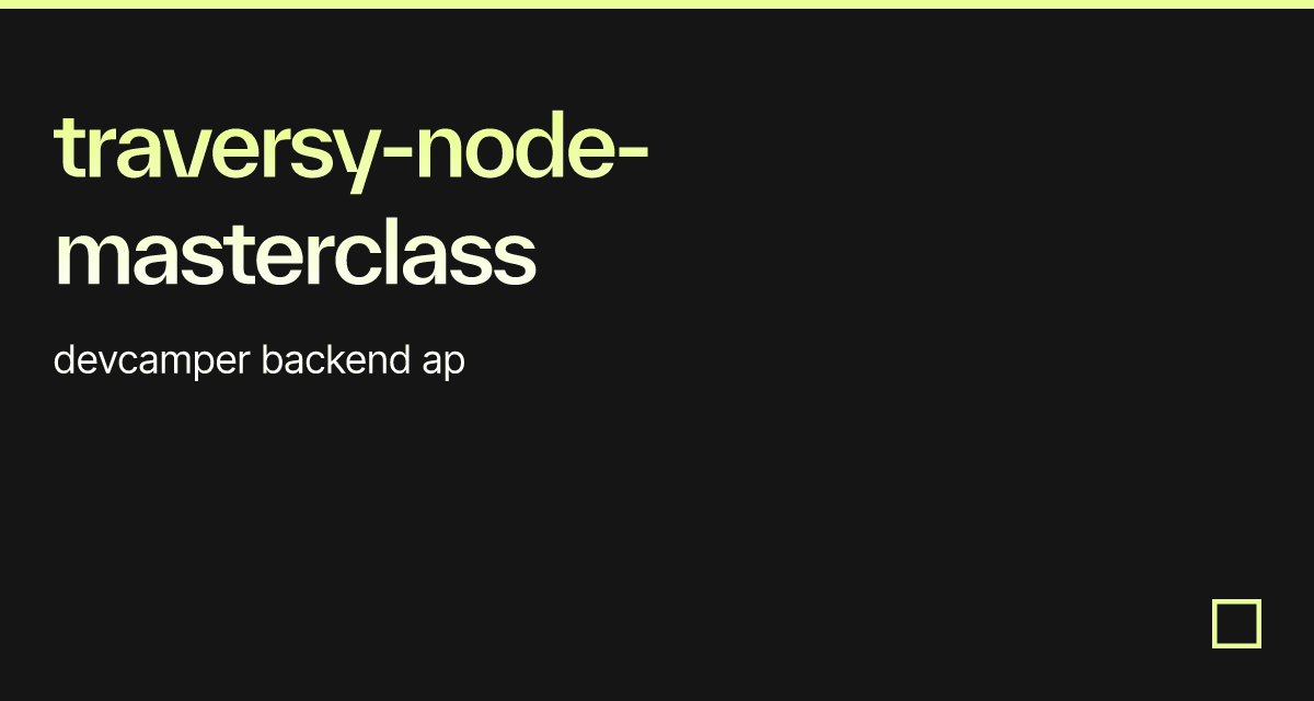 traversy-node-masterclass - Codesandbox