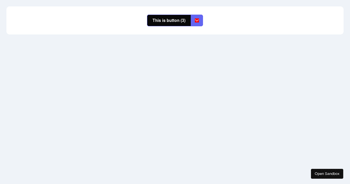 Primereact SplitButton - Codesandbox