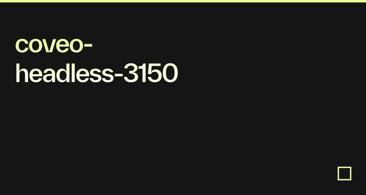 coveo-headless-3150 - Codesandbox