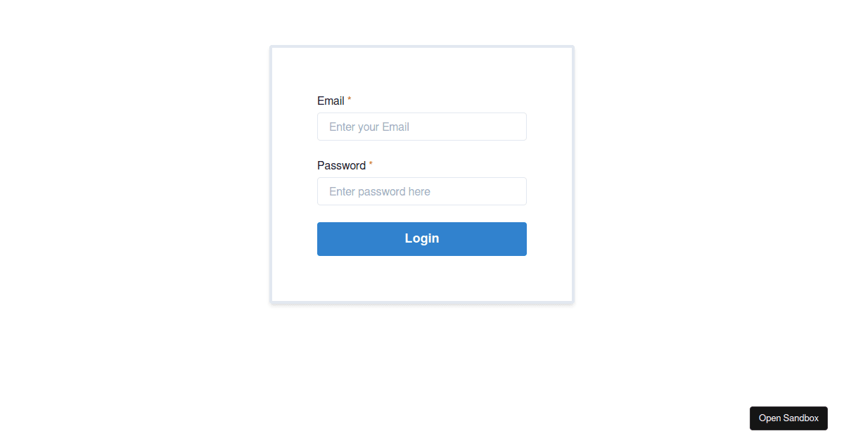 Basic React App Codesandbox