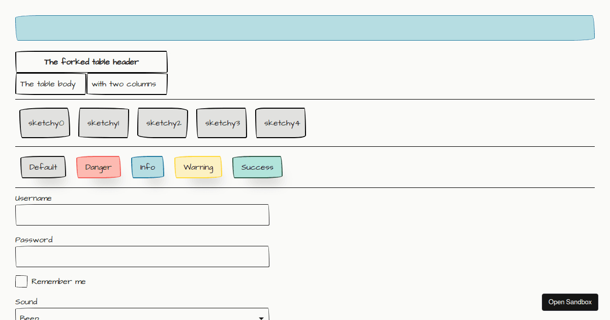 sketchy-theme-ui-demo - Codesandbox