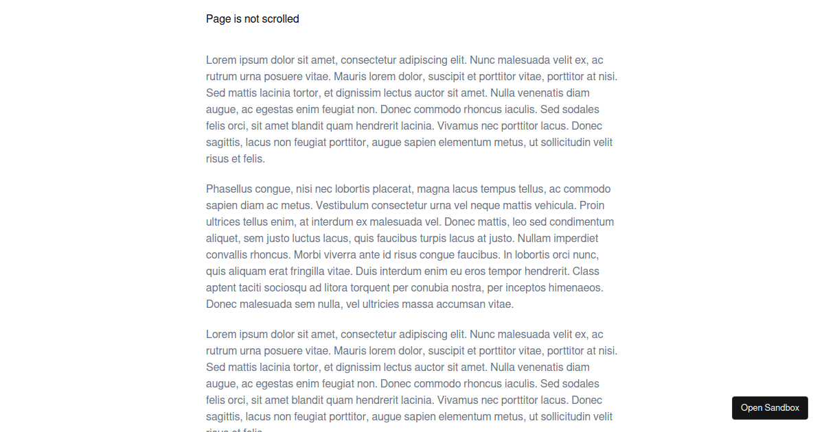 Sticky Header Shadow - Codesandbox