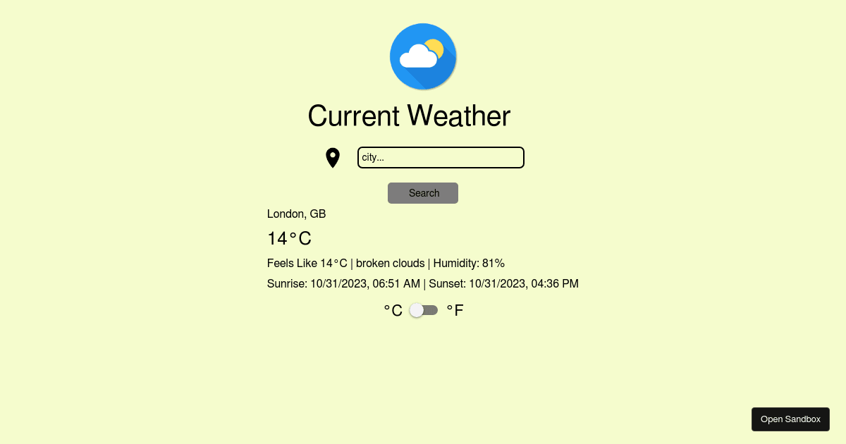 weather-app-react-native - Codesandbox weather-app-react-native - Codesandbox
