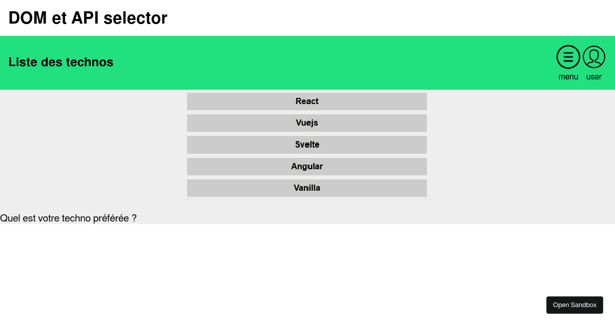 exo dom-api - Codesandbox