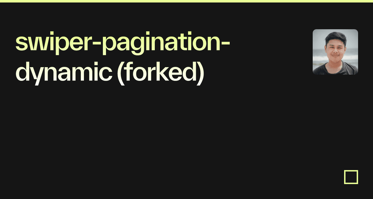 swiper-pagination-dynamic (forked) - Codesandbox