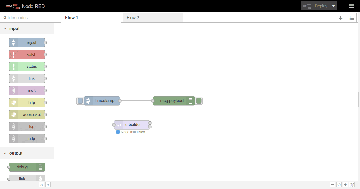 Node Red Forked Codesandbox