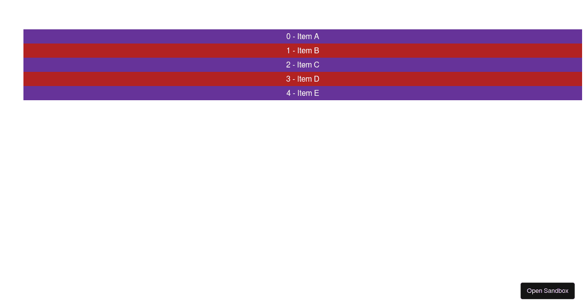 V-for Example - Codesandbox