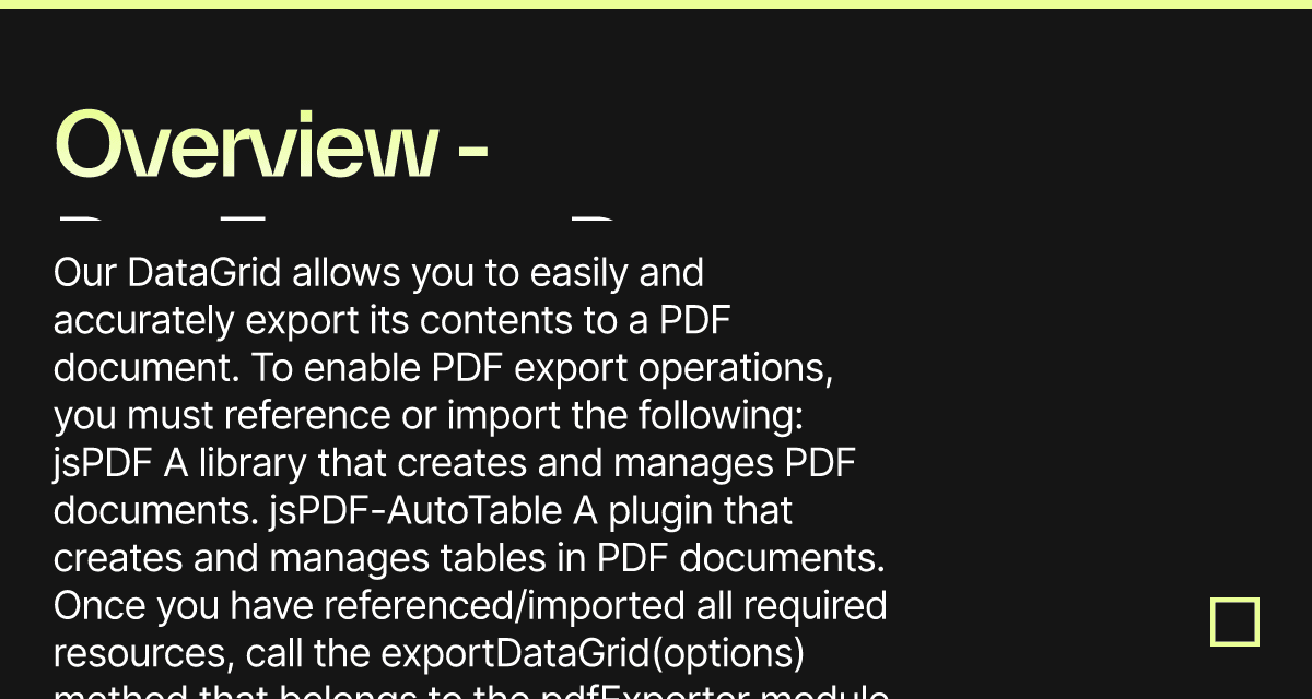 Overview - DevExtreme Data Grid - Codesandbox