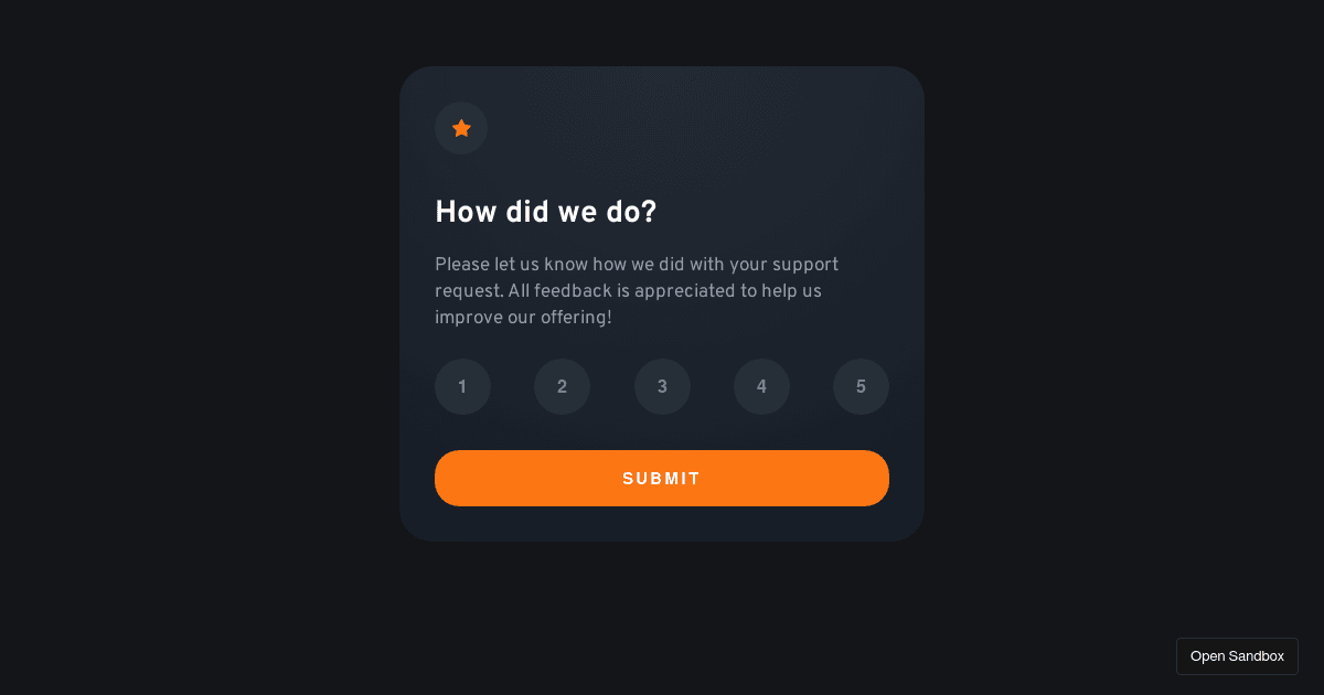 interactice-rating-component-frontend-mentor - Codesandbox