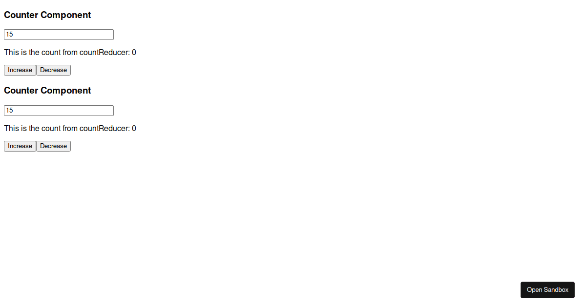 Conflux Counter App Example - Codesandbox