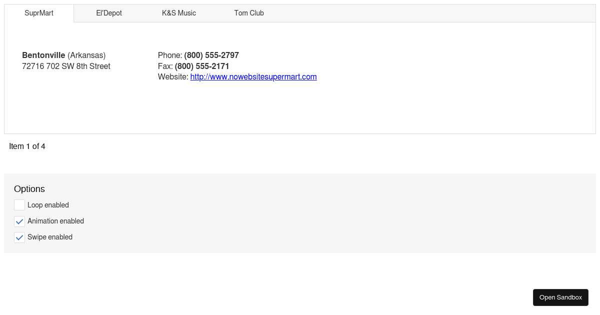 Overview - DevExtreme Tab Panel - Codesandbox