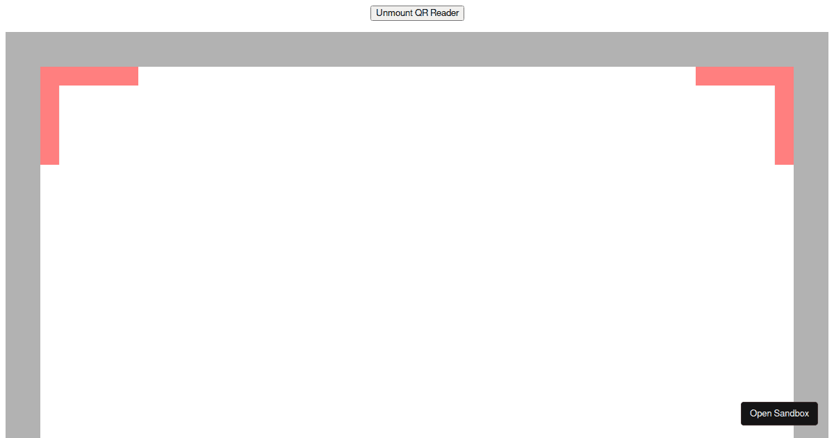 QrReader + Torch Light (forked) - Codesandbox