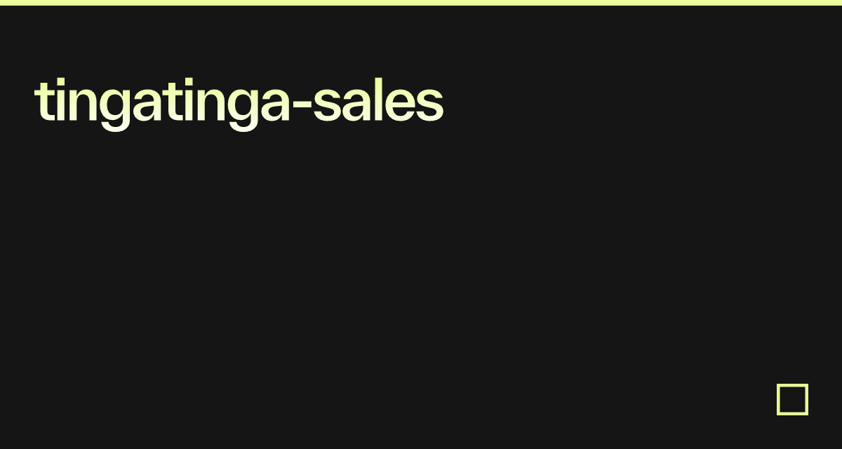 tingatinga-sales - Codesandbox