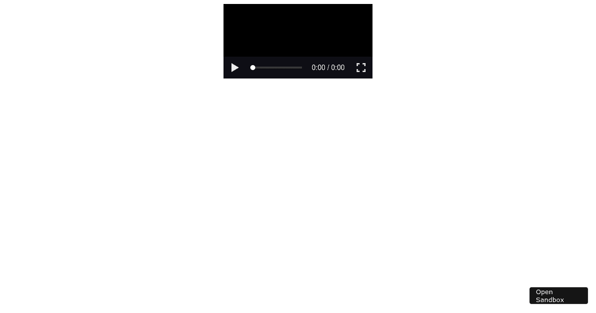 media-chrome-react - Codesandbox