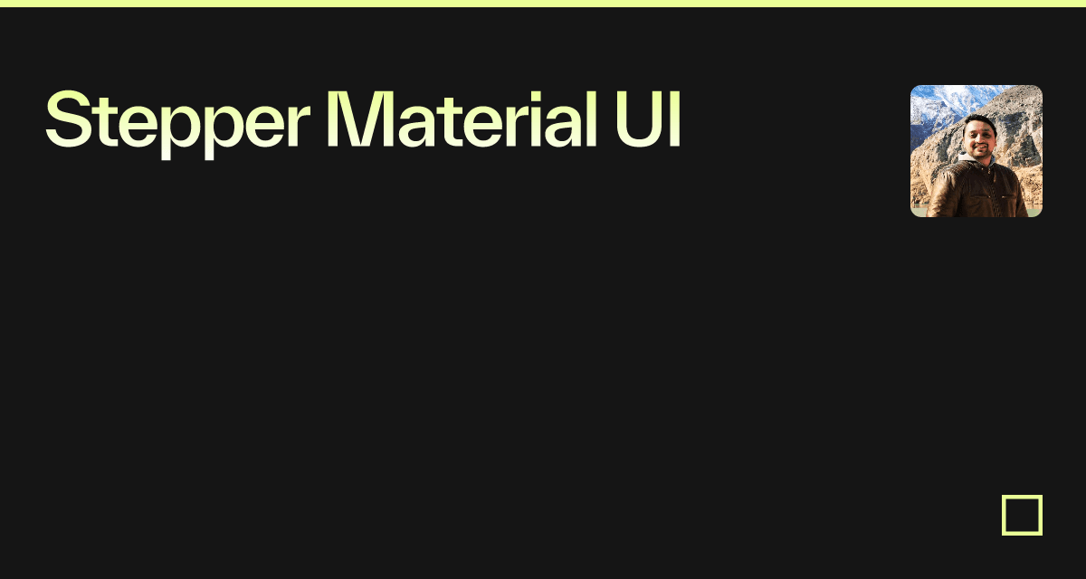 Stepper Material UI - Codesandbox