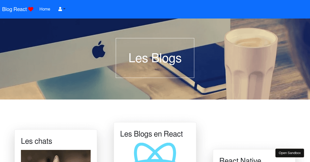 blog-react (forked) - Codesandbox