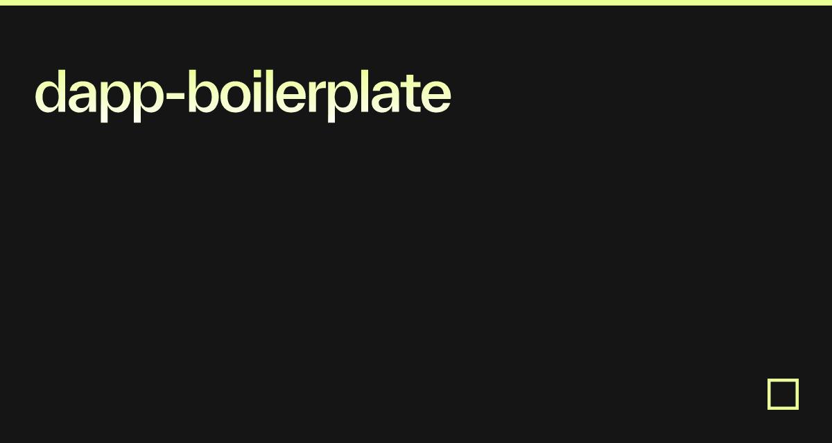 dapp-boilerplate - Codesandbox