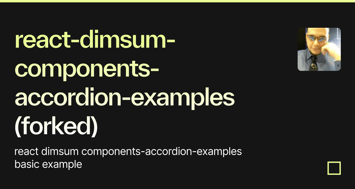react-dimsum-components-accordion-examples (forked) - Codesandbox react-dimsum-components-accordion-examples (forked) - Codesandbox