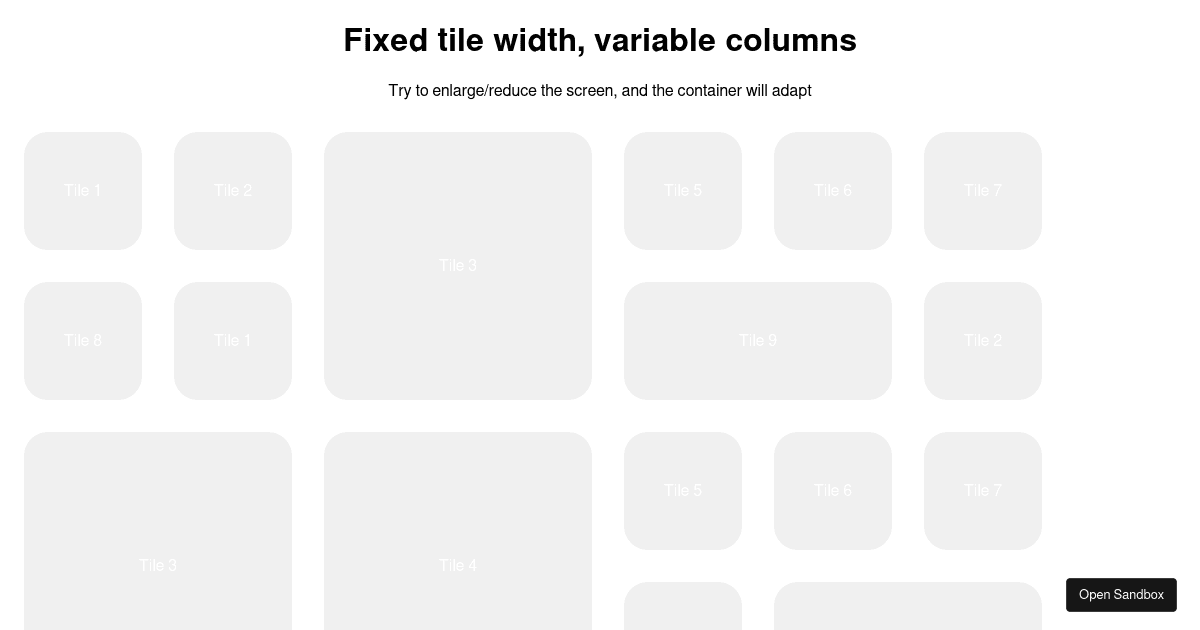 react-tiles-dnd-responsive (forked) - Codesandbox