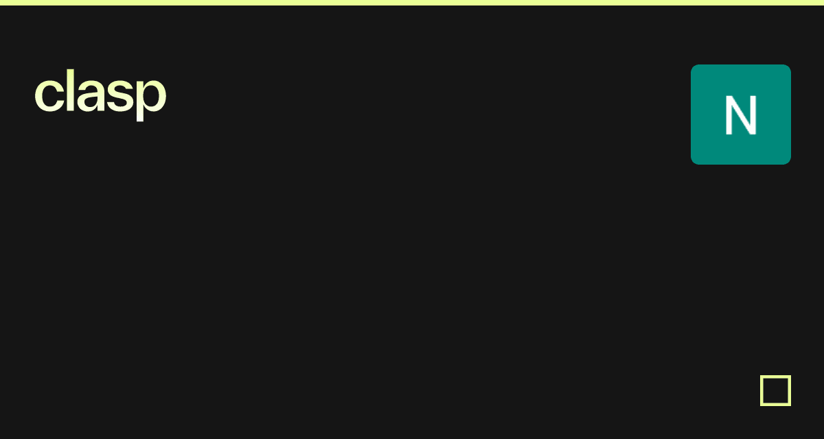 clasp - Codesandbox