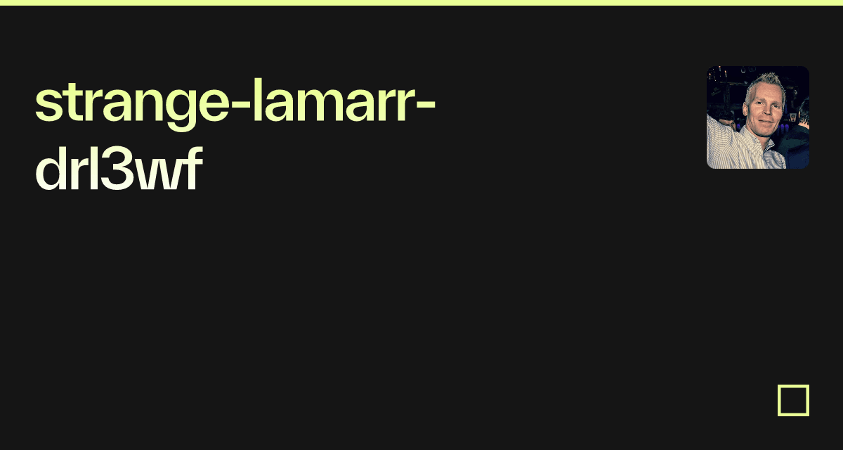 strange-lamarr-drl3wf - Codesandbox