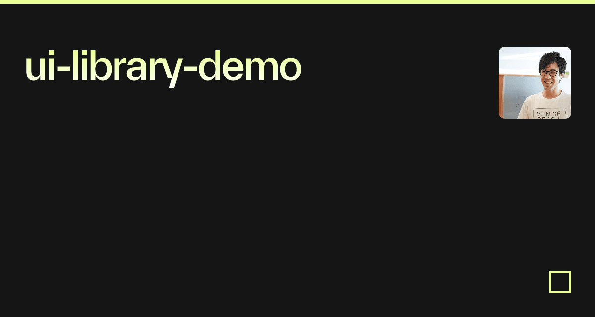 ui-library-demo - Codesandbox