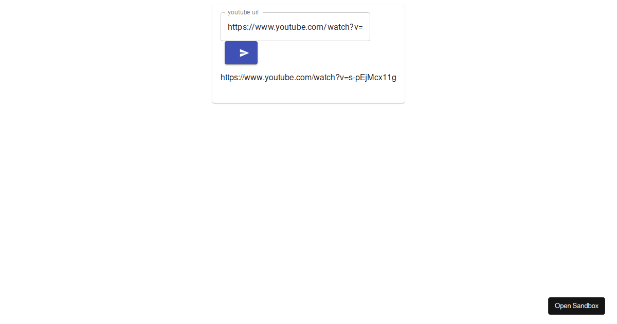upload Youtube Video (forked) - Codesandbox
