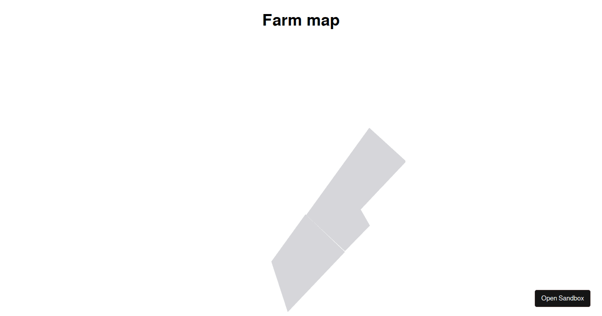 Interactive farm map - Codesandbox