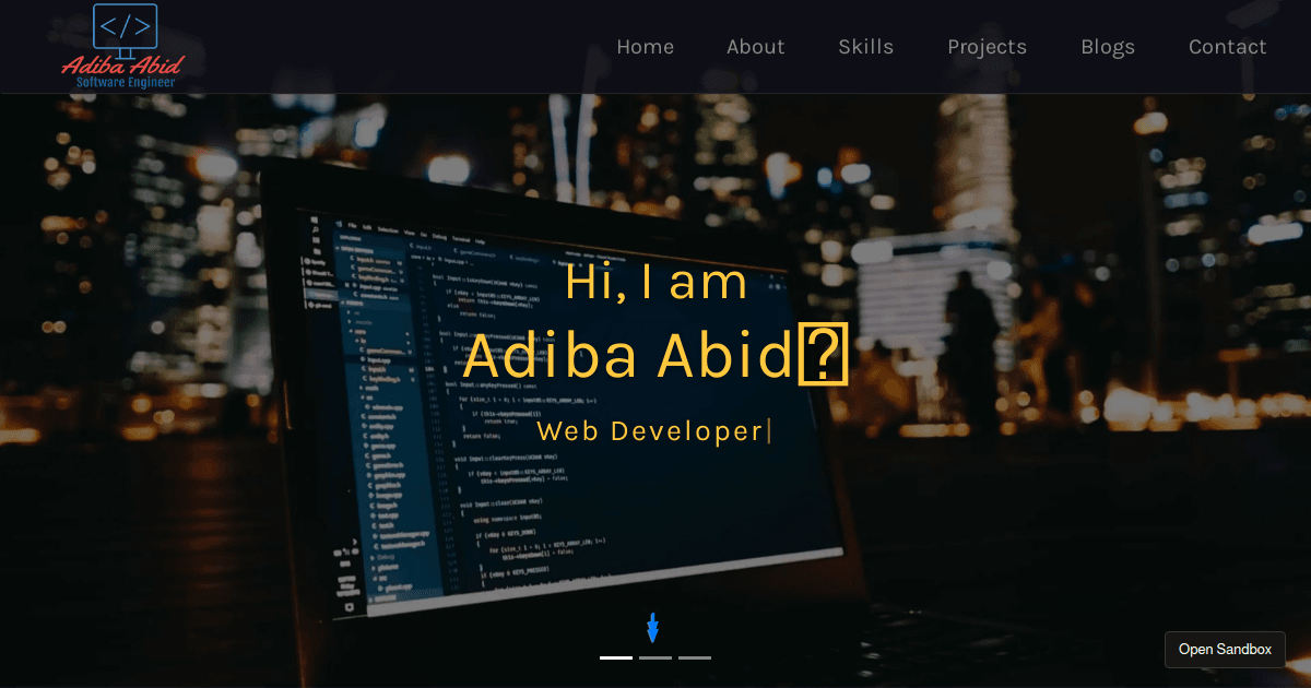 react-portfolio - Codesandbox