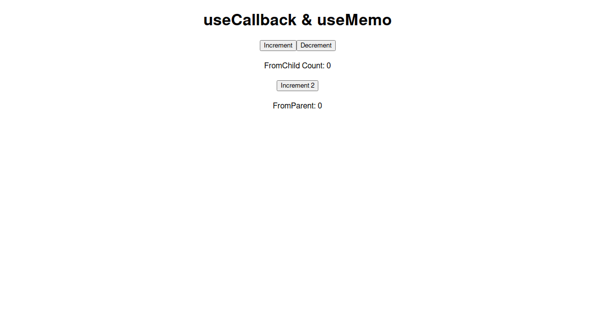 Example Usage Usecallback And Reactmemo Codesandbox