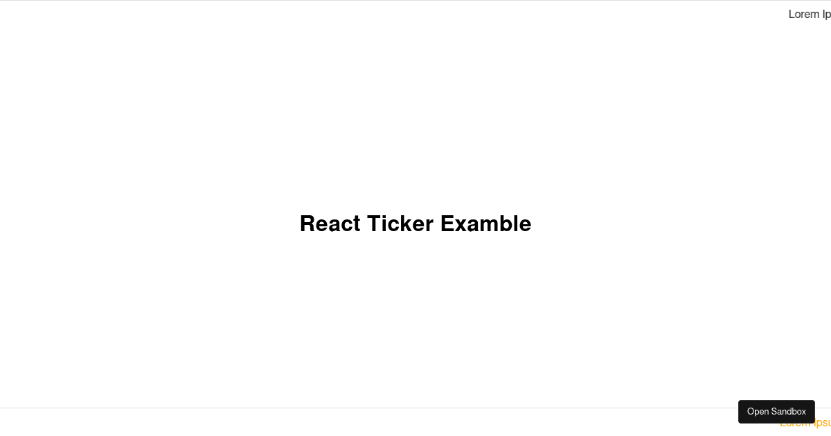 react-ticker-sample (forked) - Codesandbox