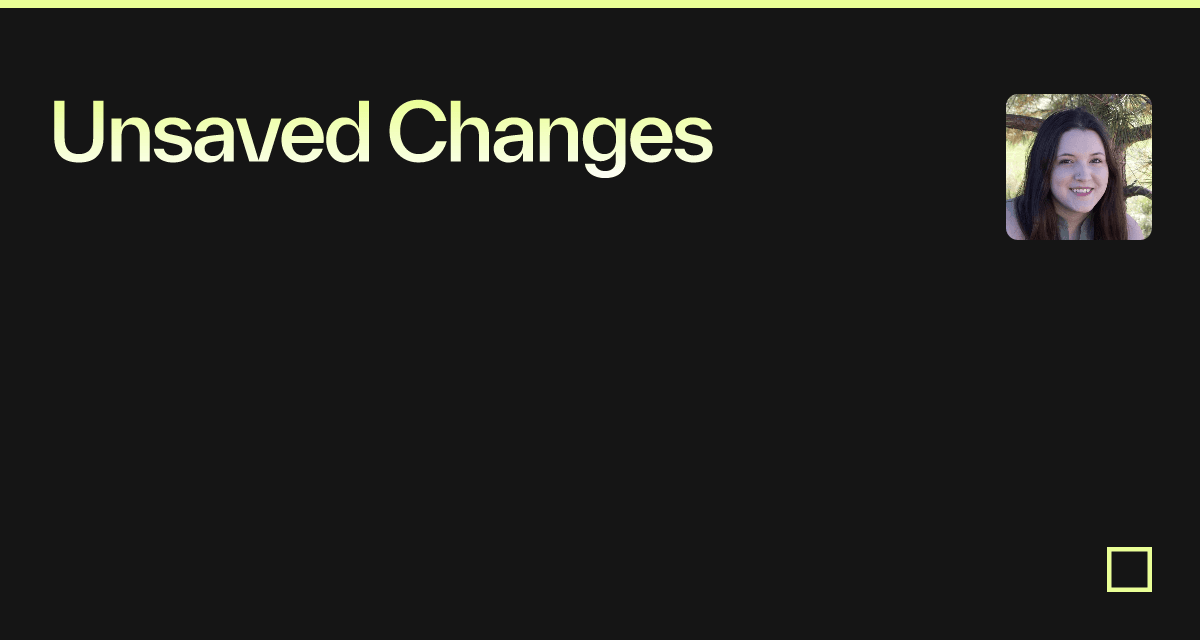 Unsaved Changes - Codesandbox