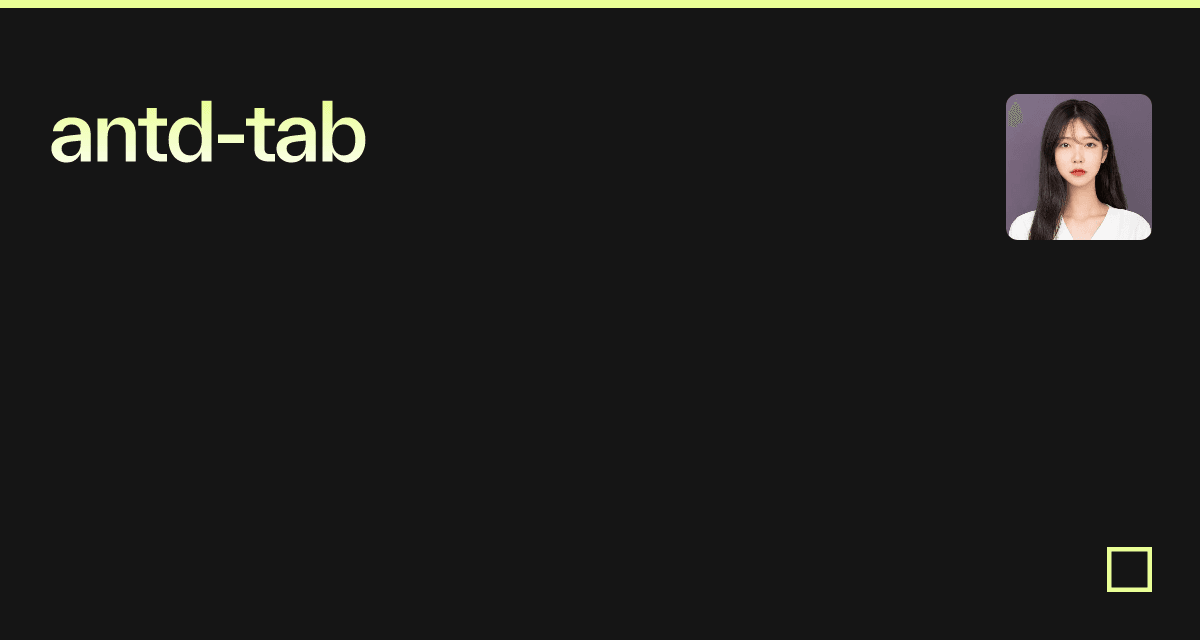 antd-tab - Codesandbox