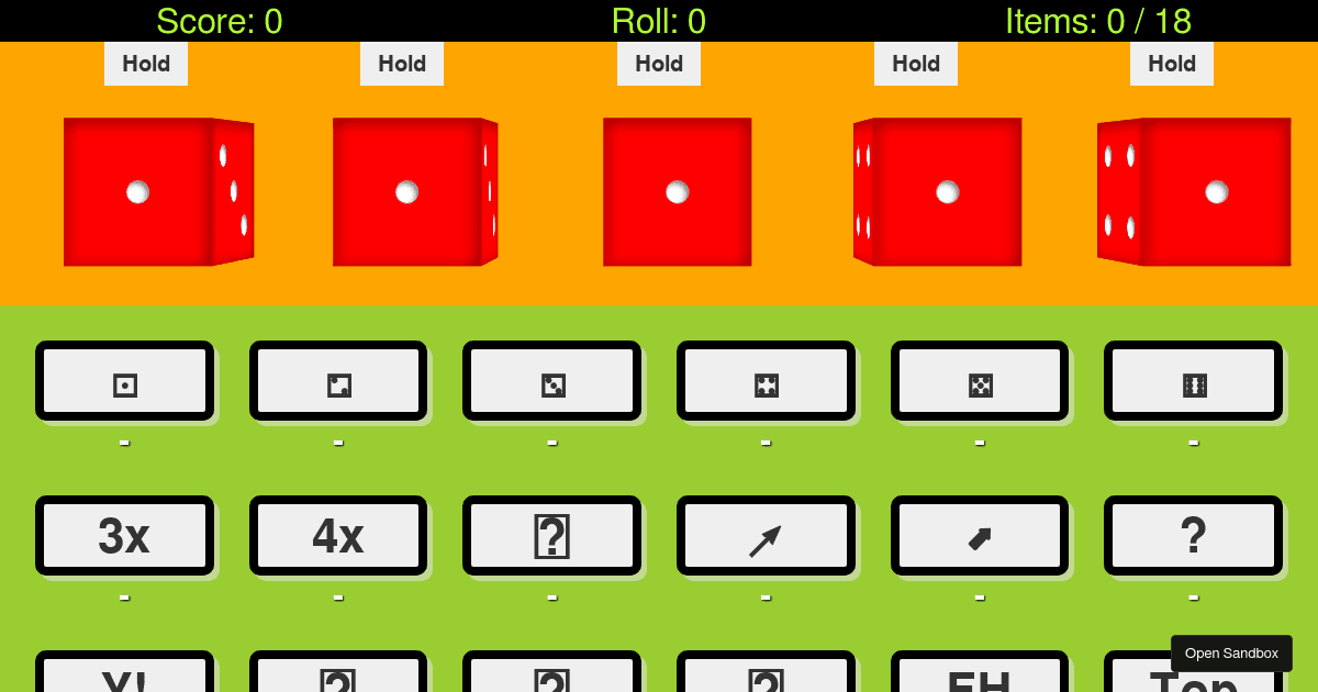 rainbow-yahtzee-clone - Codesandbox