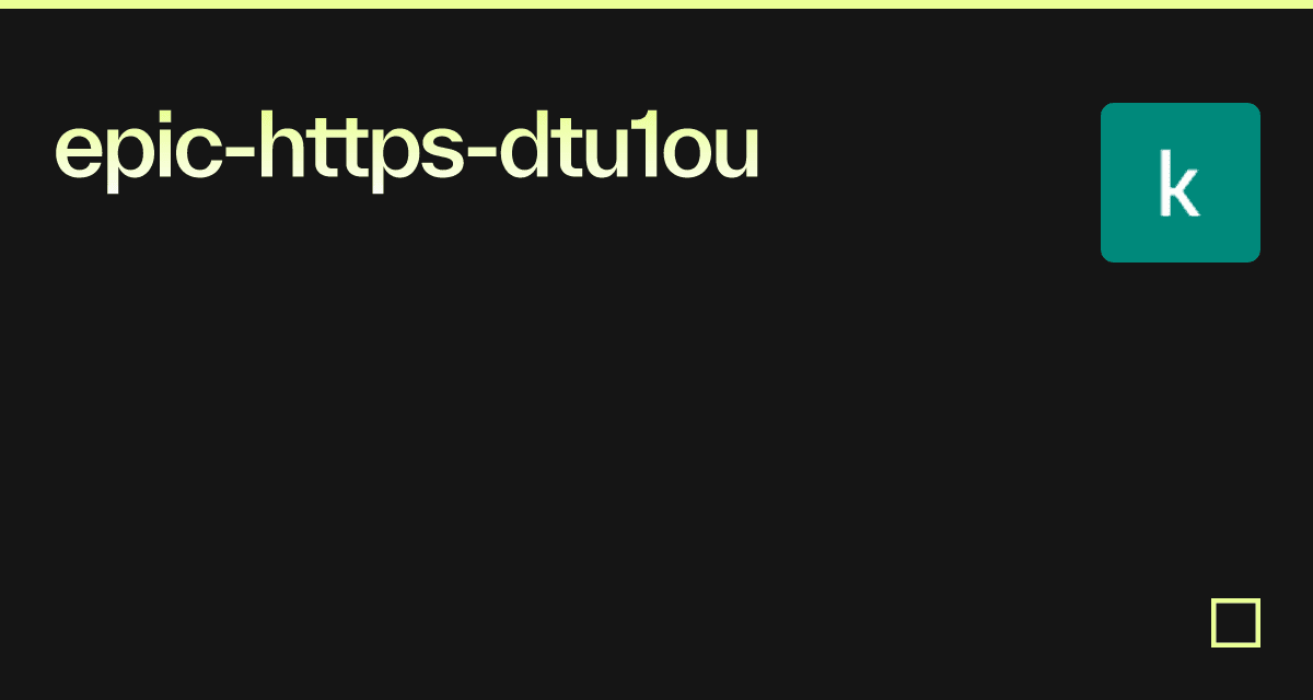 epic-https-dtu1ou - Codesandbox