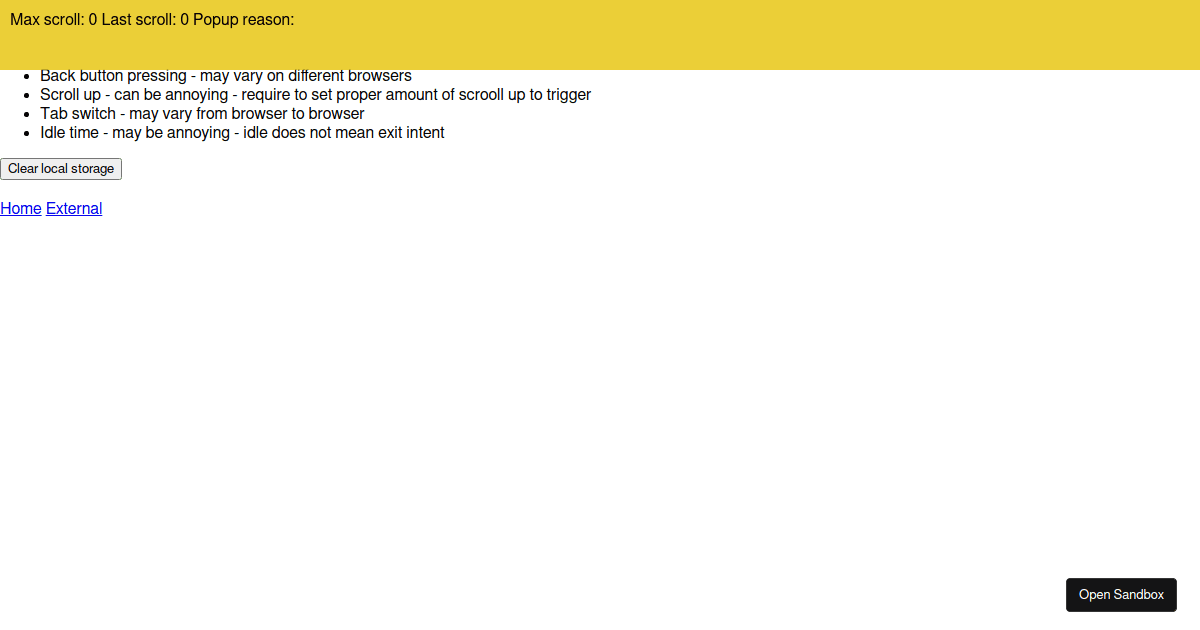 mobile-exit-intent - Codesandbox