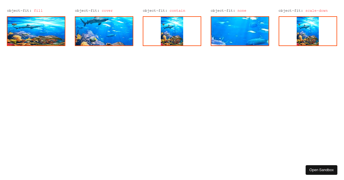 object-fit - Codesandbox
